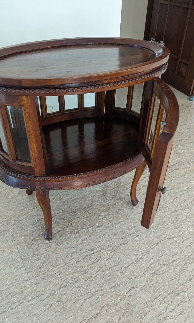 Antique Crown Side Table, Furniture & Home Living, Furniture, Shelves ...