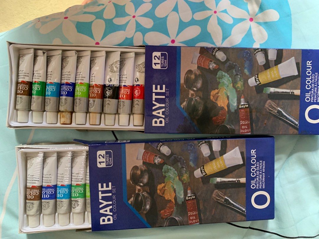 Bayte oil colour set 12x12ml, Hobbies & Toys, Stationery & Craft, Art ...