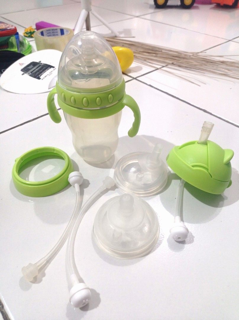 Botol Susu dot Piko Bello hijau lengkap dengan asesoris botol minum ...