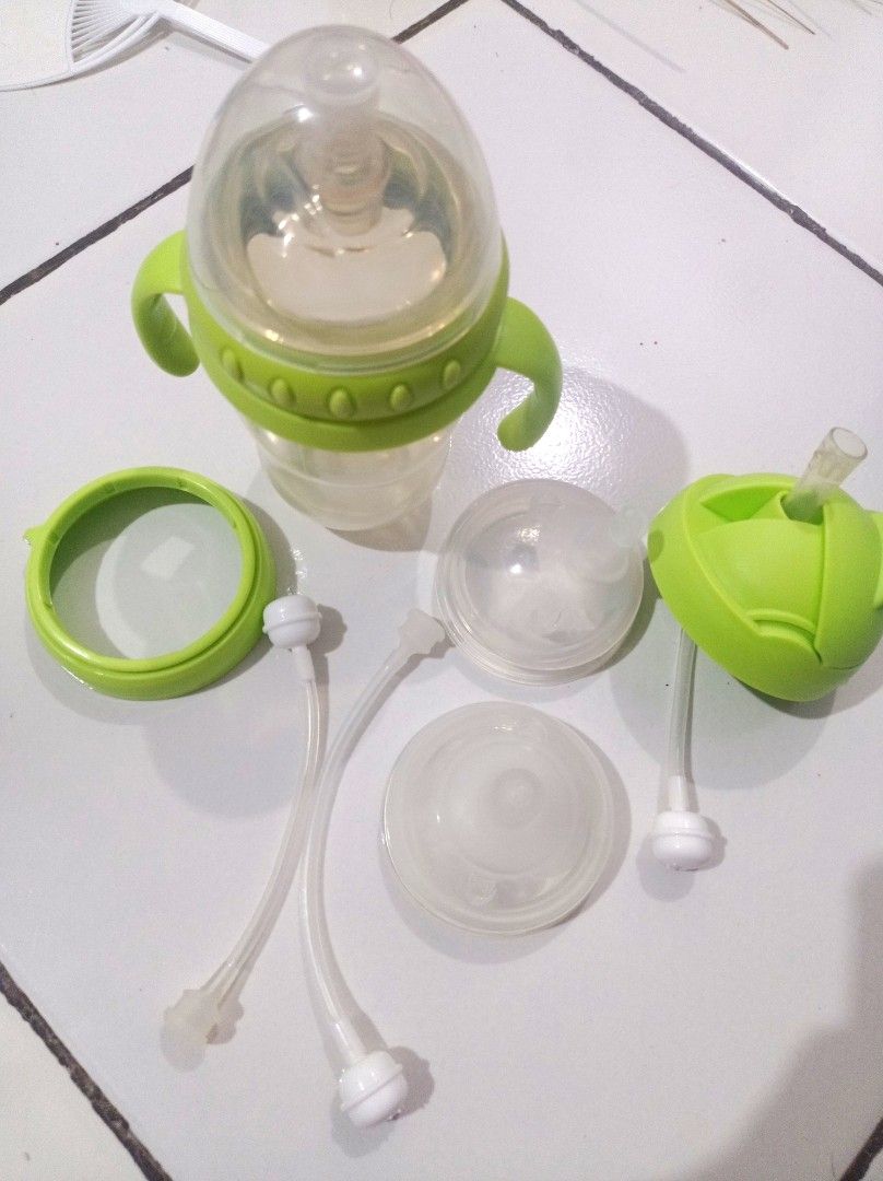 Botol Susu dot Piko Bello hijau lengkap dengan asesoris botol minum ...
