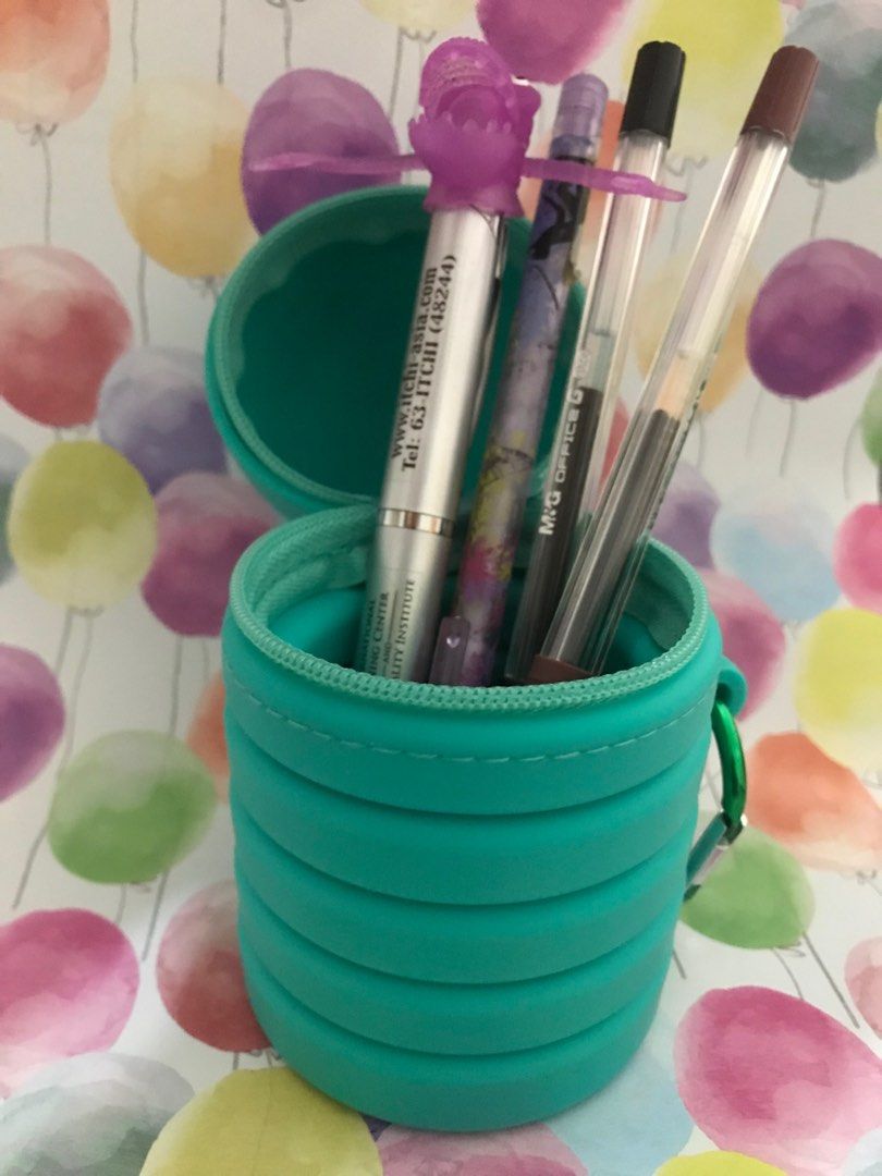 Collapsible pencil case, Hobbies & Toys, Stationary & Craft, Stationery ...