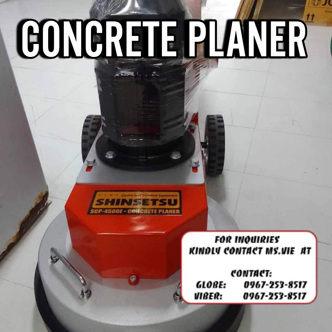 CONCRETE PLANER, Commercial & Industrial, Industrial Equipment on Carousell