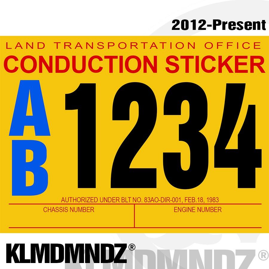 Conduction Sticker Replacement (High Quality Laminated Vinyl Sticker ...