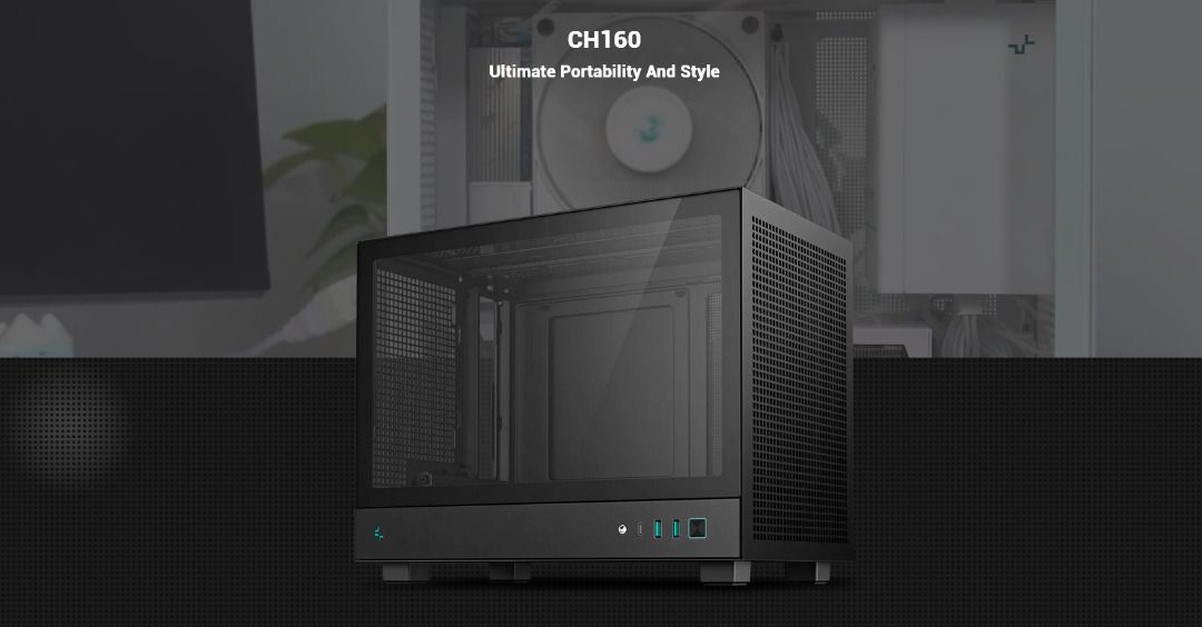 DEEPCOOL CH160 Ultra Portable Mini ITX & CH160 MATX & CH260 MATX ...