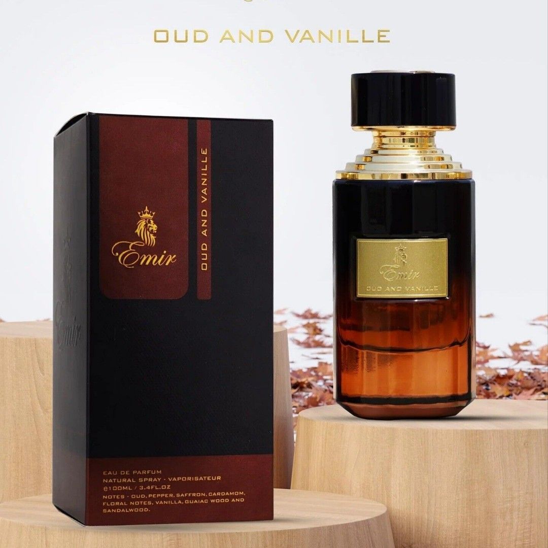 Emir Oud and Vanille 75ml rare new gift perfume EDP parfum vanilla ...
