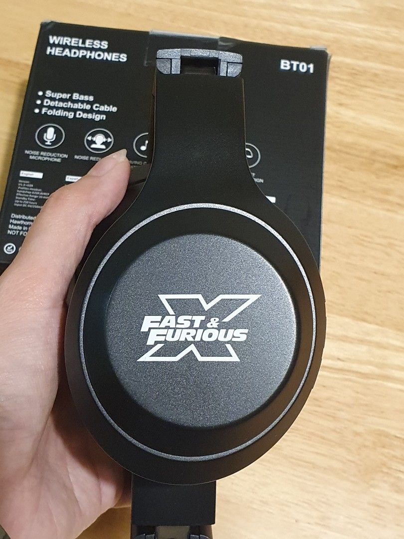 Fast & Furious X Official Merchandise Wireless Headphone, Audio ...