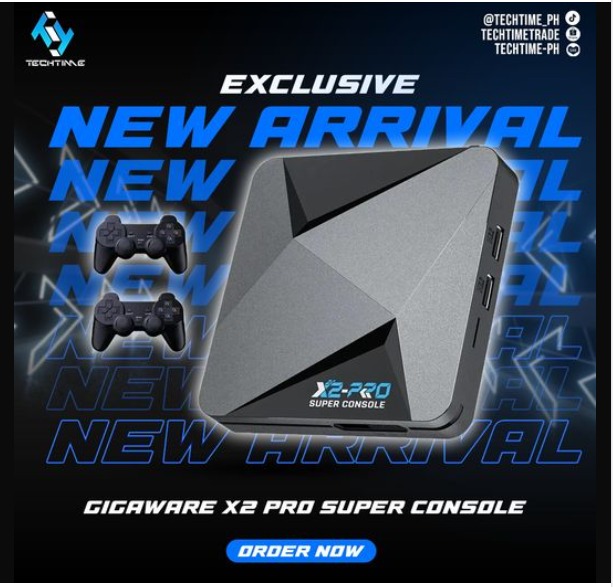 Gigaware X2 Pro Super Console Retro Gaming Console with 2 Controllers ...