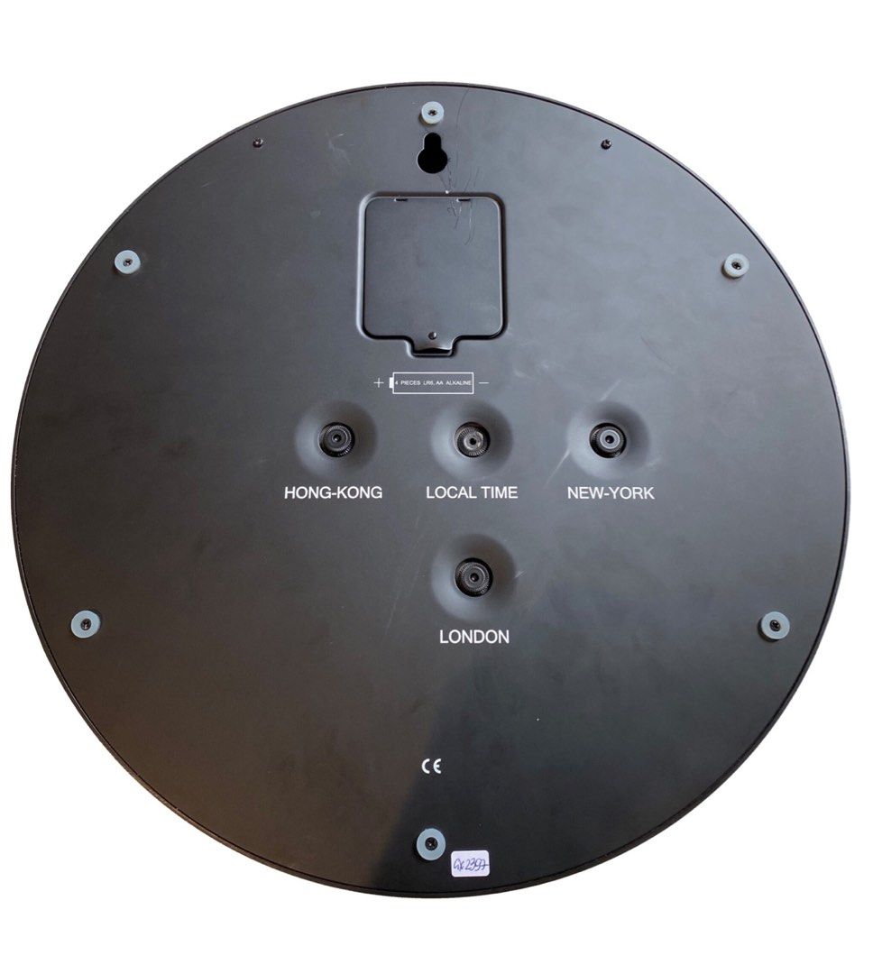 Graff Four Time Zone Wall Clock, Furniture & Home Living, Home Decor ...