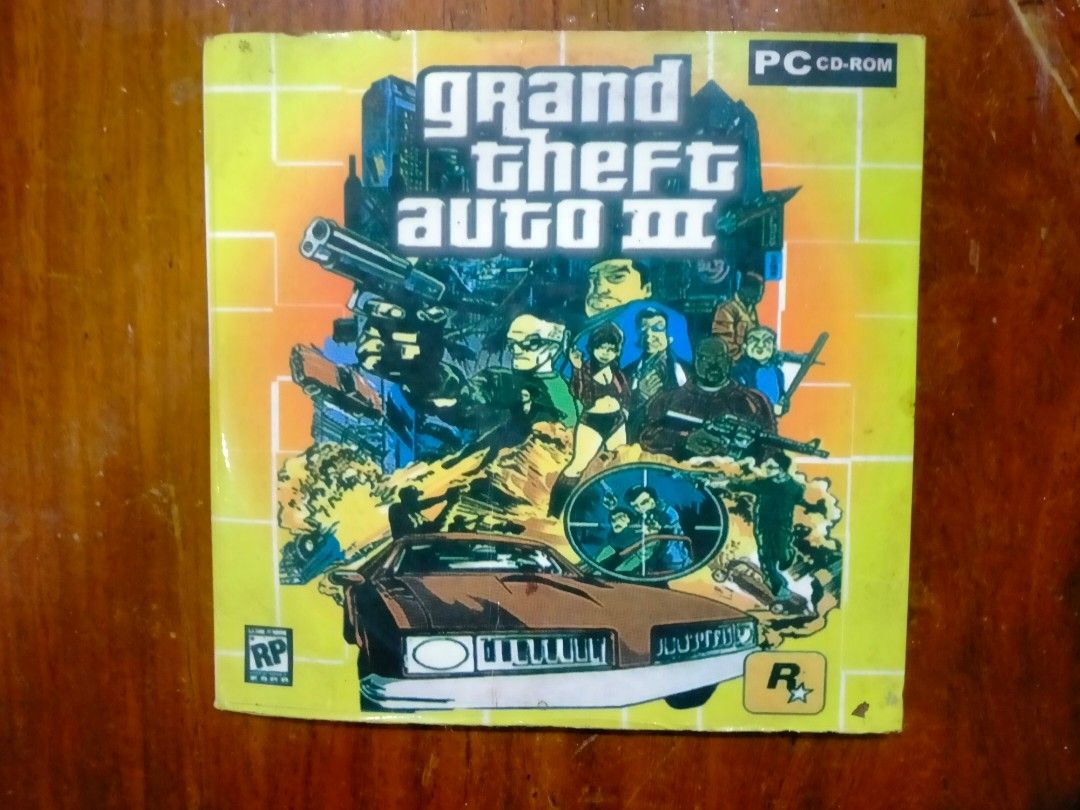 Grand Theft Auto 3 (III) PC CD-ROM Rockstar Video CD VCD Games Computer ...