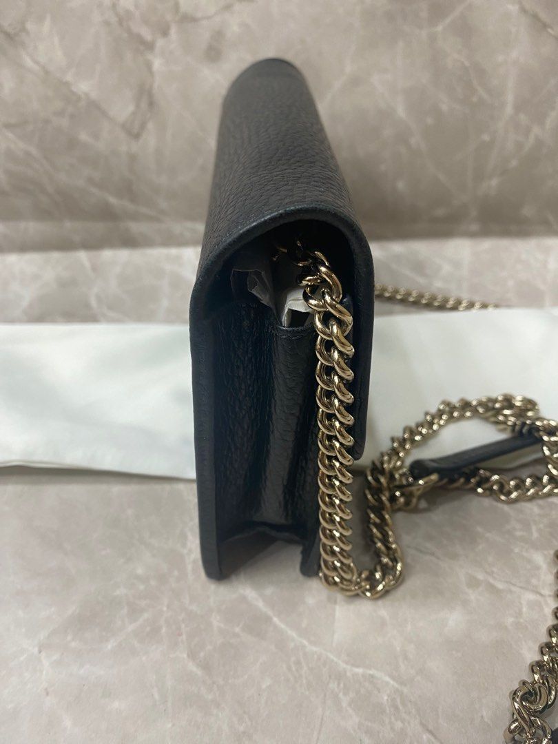 Gucci woc interlocking black Size : 20x12x4cm Ps : 124cm Box, dustbag ...