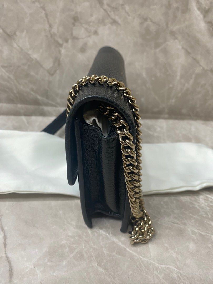 Gucci woc interlocking black Size : 20x12x4cm Ps : 124cm Box, dustbag ...