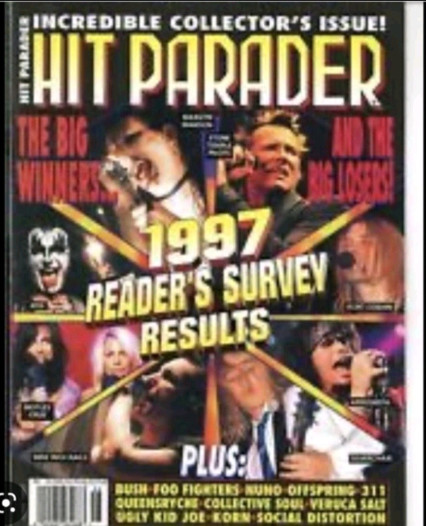 Hit Parader 1997 Kiss, Marilyn Manson, Scott Weiland (STP), Kurt Cobain ...