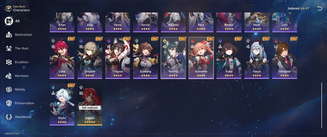 HONKAI STAR RAIL COLLECTORS 46/47 ACHERON E6S1 FULL STACKED/WHALE ALL ...