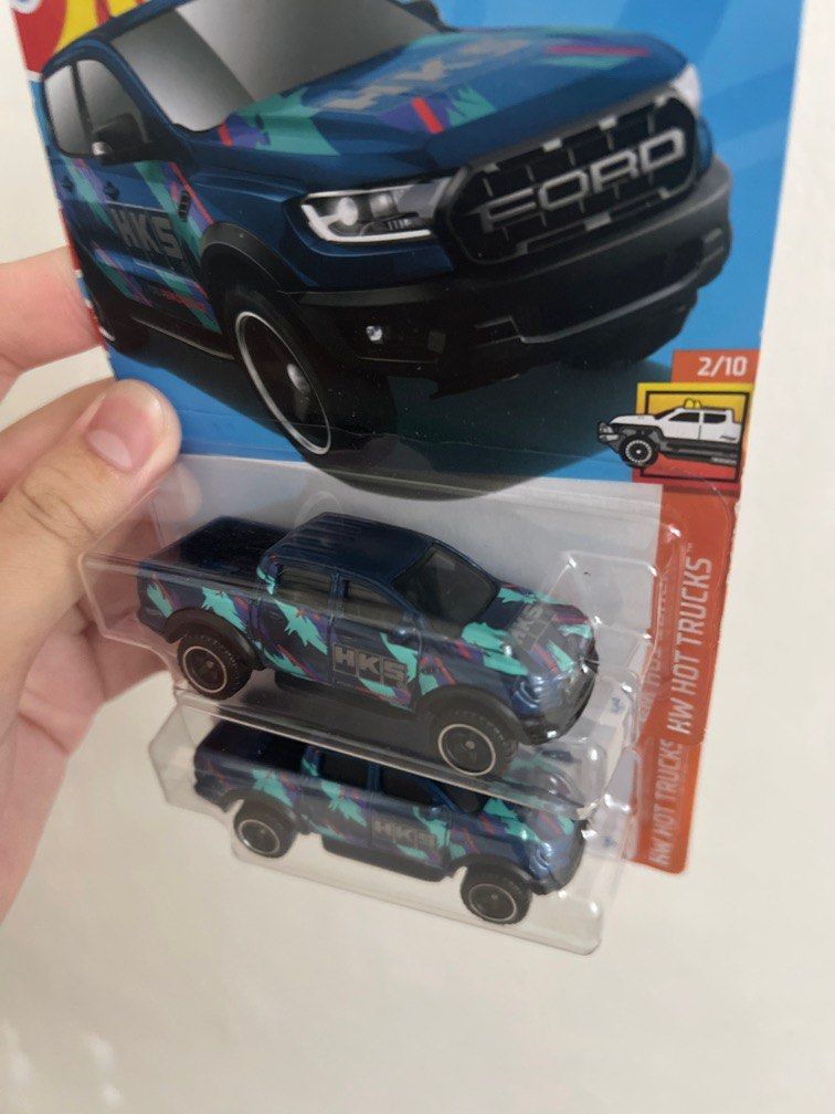 Hotwheels 19 Ford ranger raptor HKS blue, Hobbies & Toys, Toys & Games ...