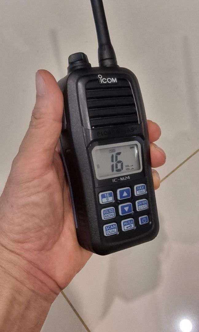 Icom Marine VHF handheld IC-M24, Mobile Phones & Gadgets, Walkie-Talkie on Carousell