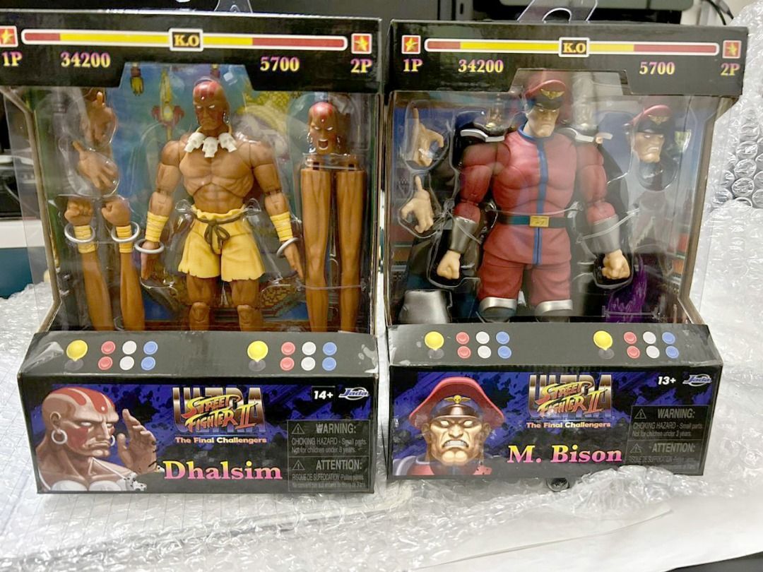 Jada Toys Street Fighter II figures of M. Bison and Dhalsim, Hobbies & Toys, Toys & Games on ...