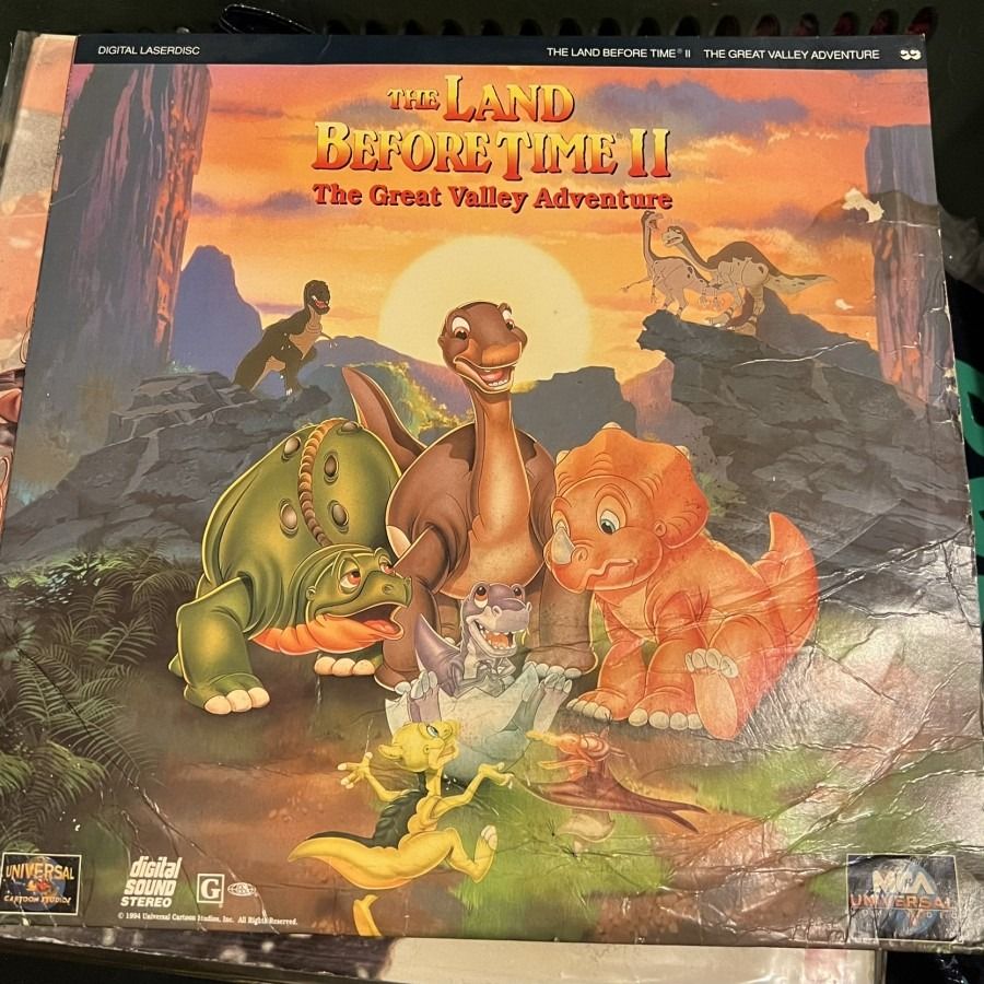 LASER DISC THE LAND BEFORE TIME GREAT VALLEY 2, Musik & Media, CD, DVD ...