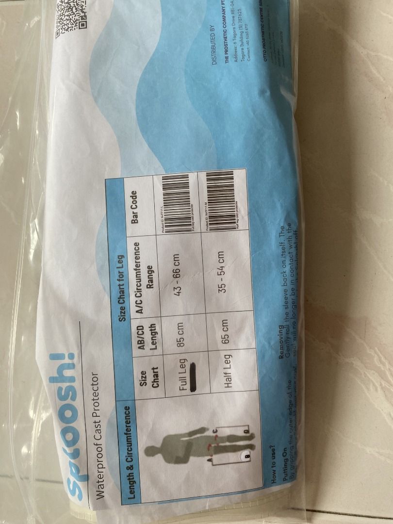 LEG PLASTER CAST COVER, Health & Nutrition, Assistive & Rehabilatory ...