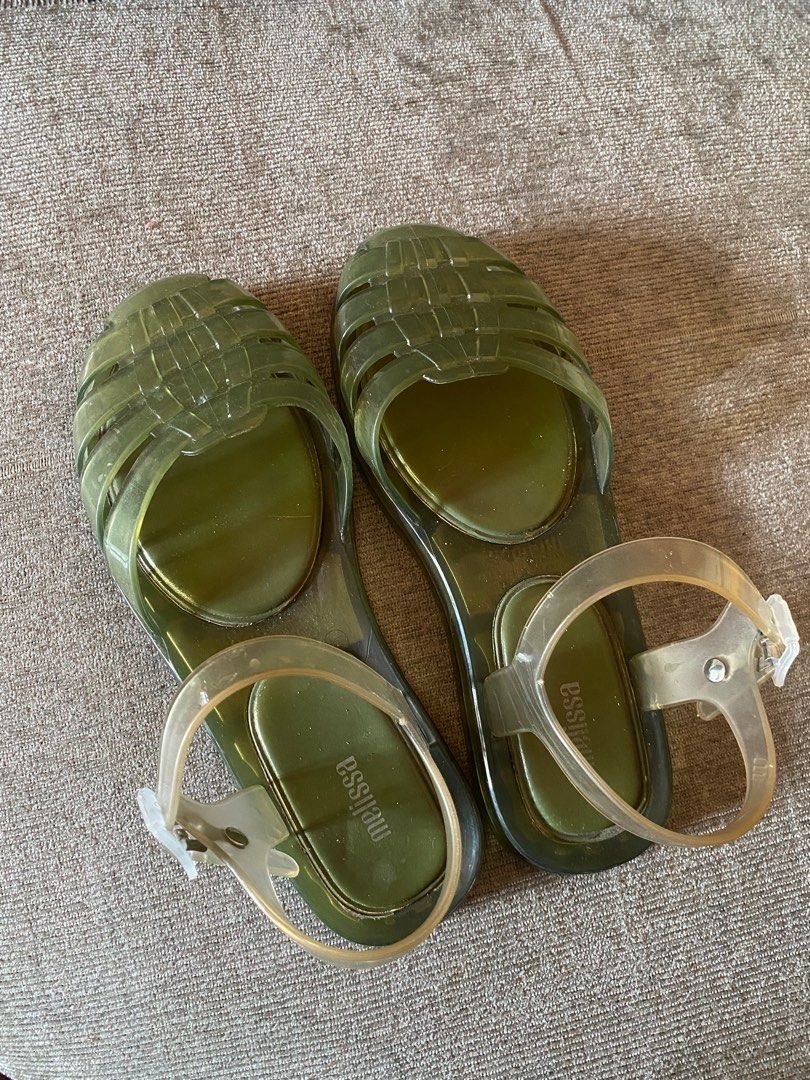 Melissa obsessed green ad, Fesyen Wanita, Sepatu di Carousell