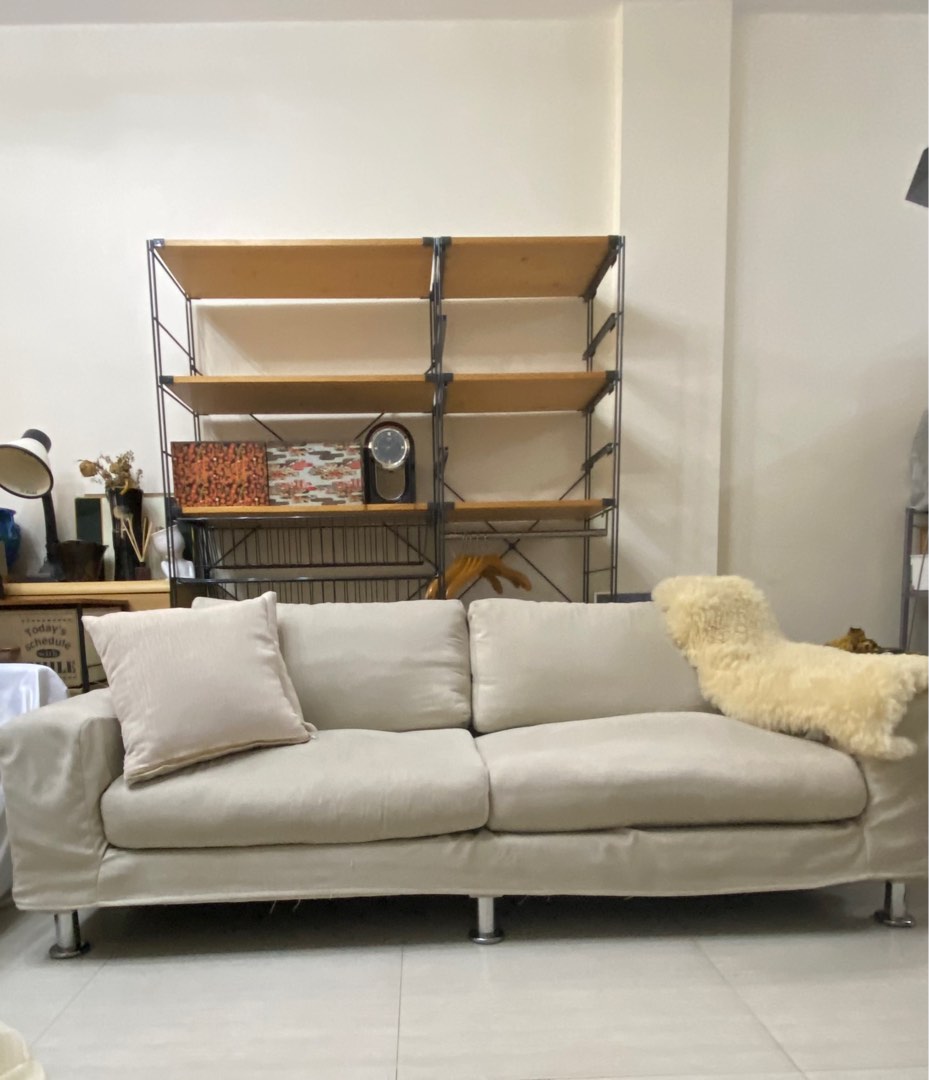 Muji 3-seater soft fabric sofa (refurbished), Furniture & Home Living, Furniture, Sofas on Carousell