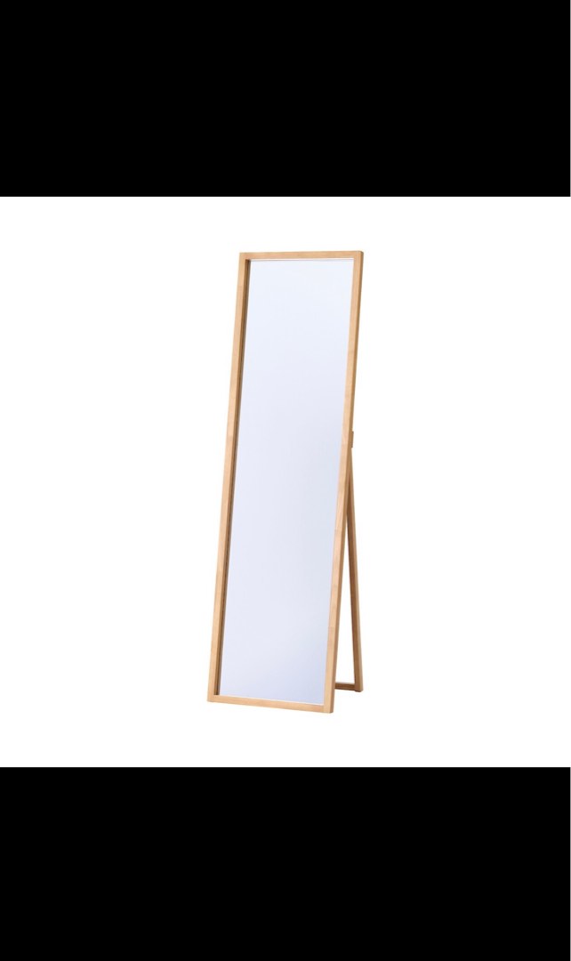 Muji Oak Mirror, Furniture & Home Living, Home Decor, Mirrors on Carousell