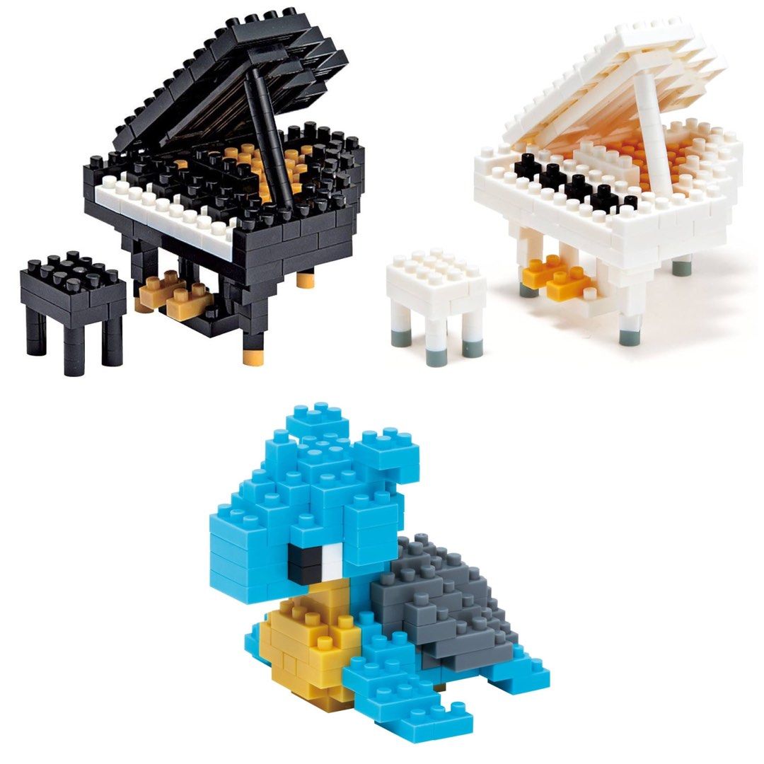 Nanoblock Pokemon Lapras, Grand Piano Black & White, Hobbies & Toys ...