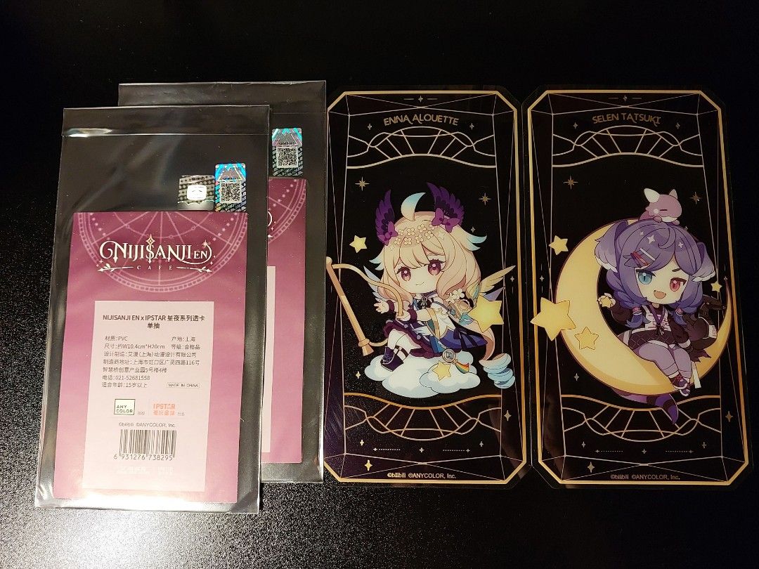 Nijisanji EN x IPSTAR | Enna Alouette & Selen Tatsuki Chibi Clear Card ...