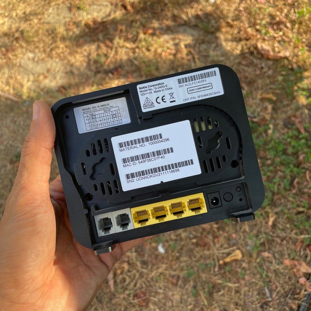 Nokia G-240G-E Universal ONU network router, Computers & Tech, Parts ...