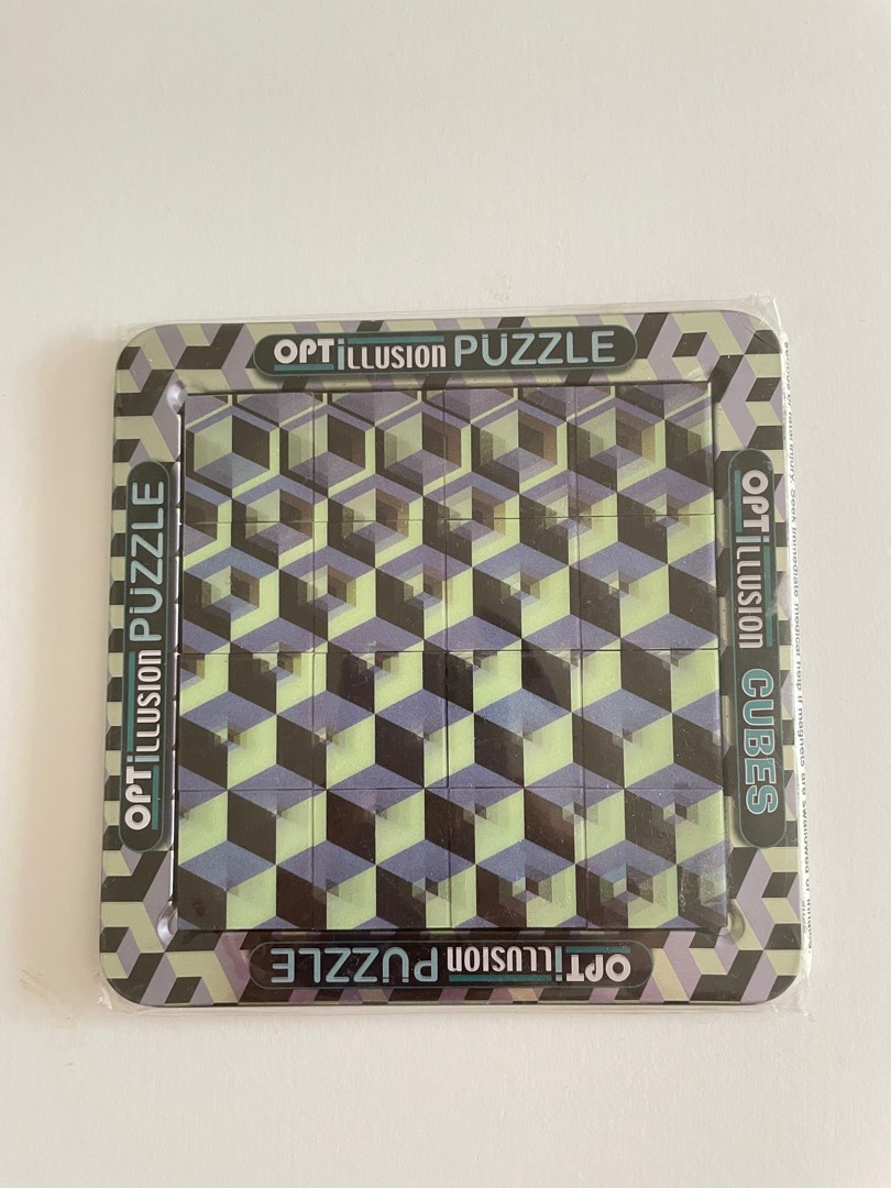 Optical Illusion Puzzle untuk melatih kecerdasan anak dan dewasa, Toys ...