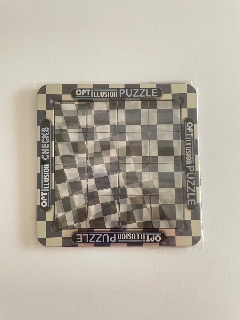 Optical illution jigzaw puzzle brain teaser educative, Toys ...