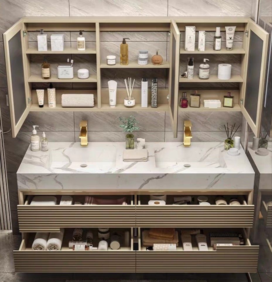 PREMIUM Designer Double Sink Bathroom Vanity Set / 70cm to 180cm ...