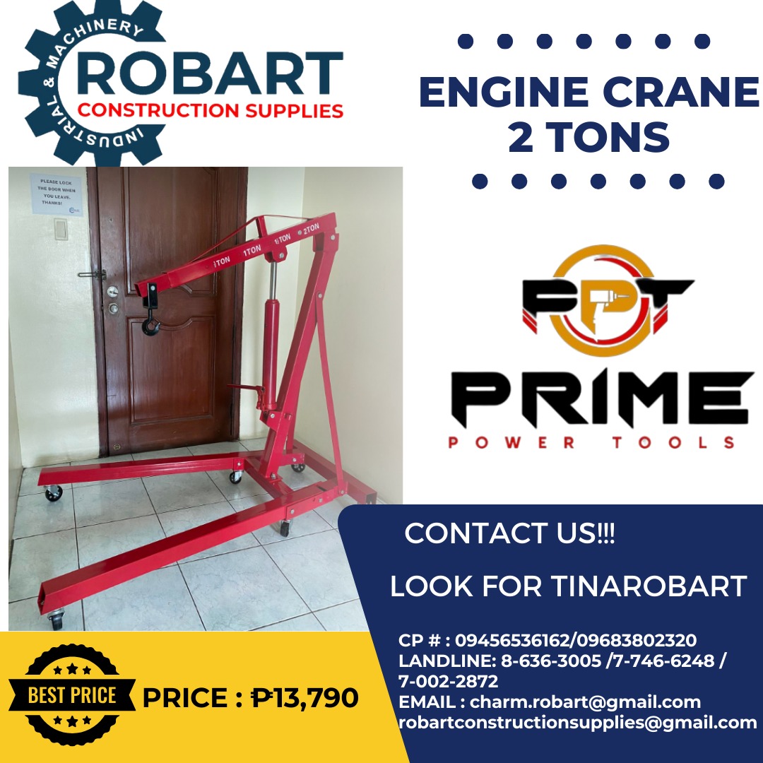 Prime Engine Crane 2 Tons, Commercial & Industrial, Construction Tools ...