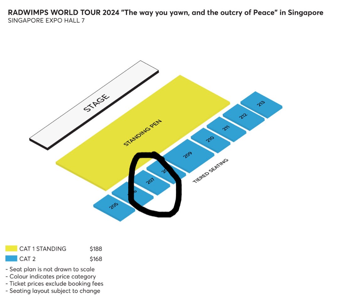 Radwimps concert world tour Singapore 2024, Tickets & Vouchers, Event ...