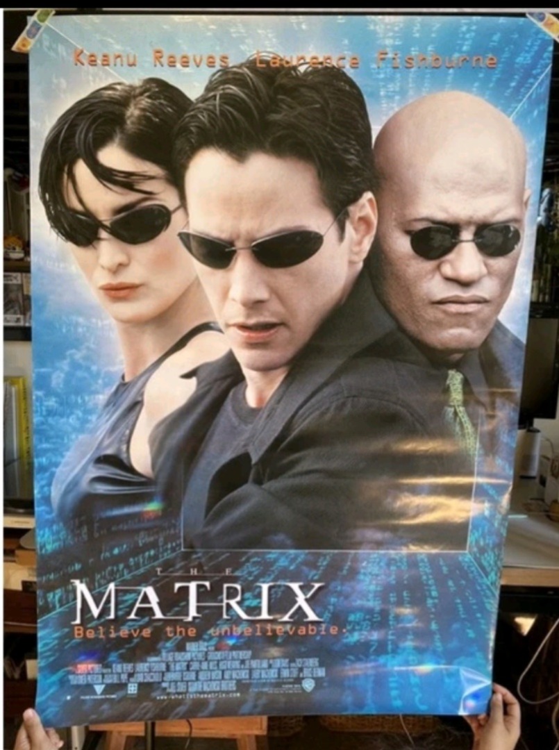 Rare The Matrix - Neo, Trinity & Morpheus Poster (Pre-Movie Release ...