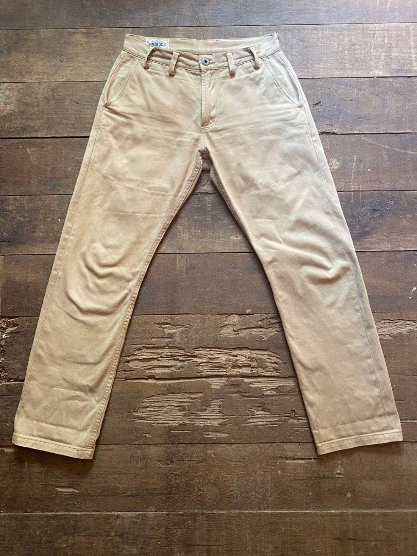 RED TORNADO SELVEDGE CHINOS, Men's Fashion, Bottoms, Chinos on Carousell