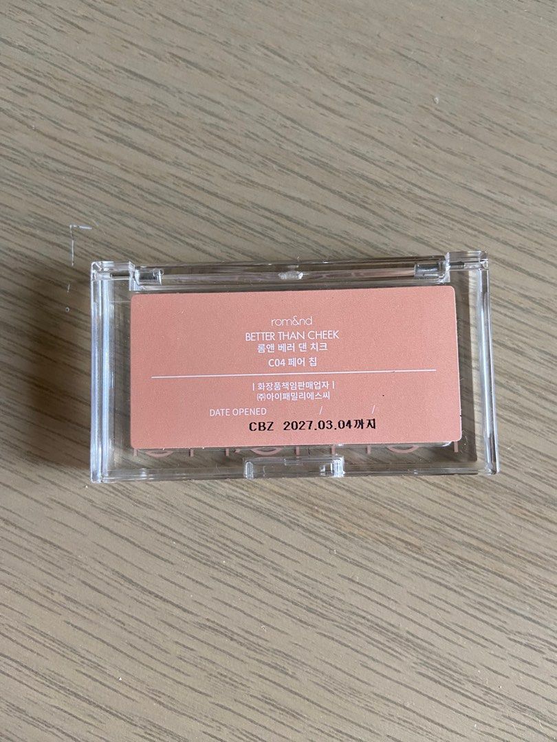 Rom&nd Better Than Cheek Blush Pear Chip, Beauty & Personal Care, Face ...