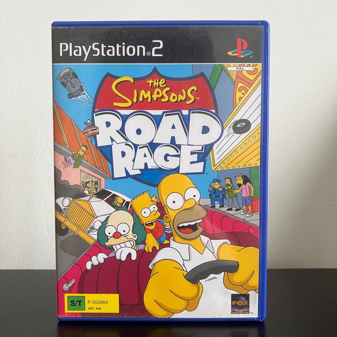 SIMPSON ROAD RAGE PS2 Game, Video Gaming, Video Games, PlayStation on ...