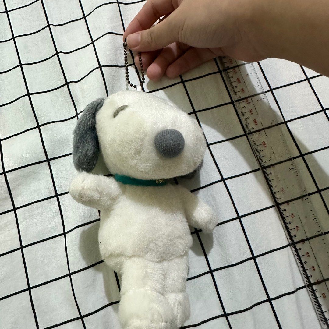 Snoopy plushie mini stuff toy keychain on Carousell