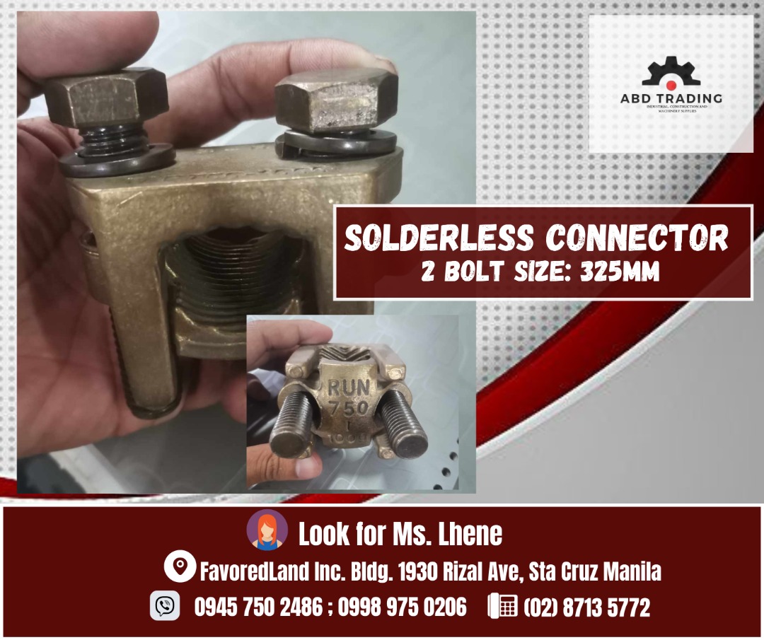 SOLDERLESS CONNECTOR 2 BOLT, Commercial & Industrial, Construction ...