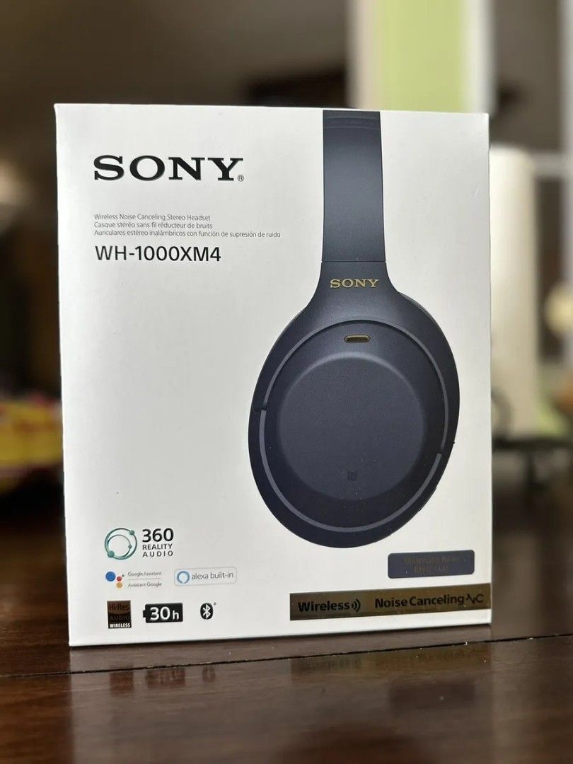 Sony XM4 noise cancel wireless headphones WH-1000XM4, Audio, Headphones ...