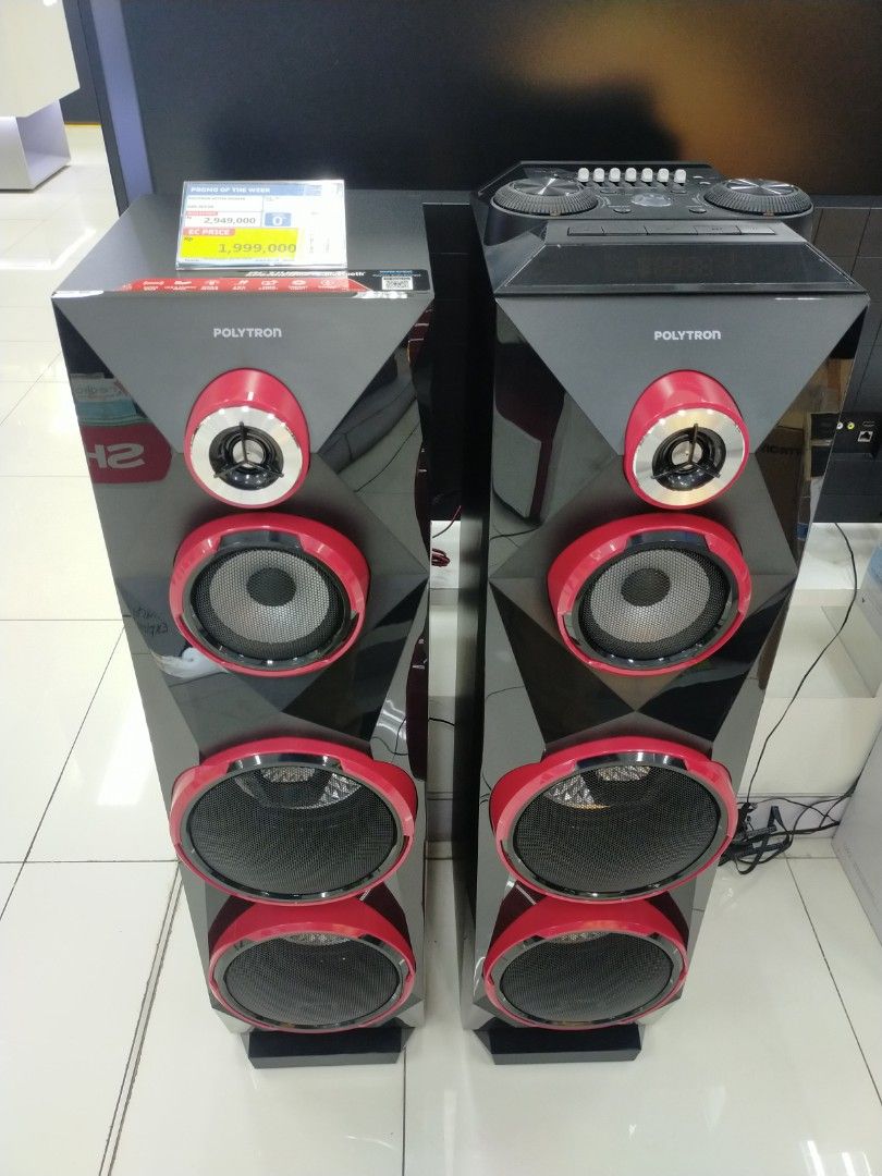 Speaker Aktif polytron, Elektronik, Audio di Carousell