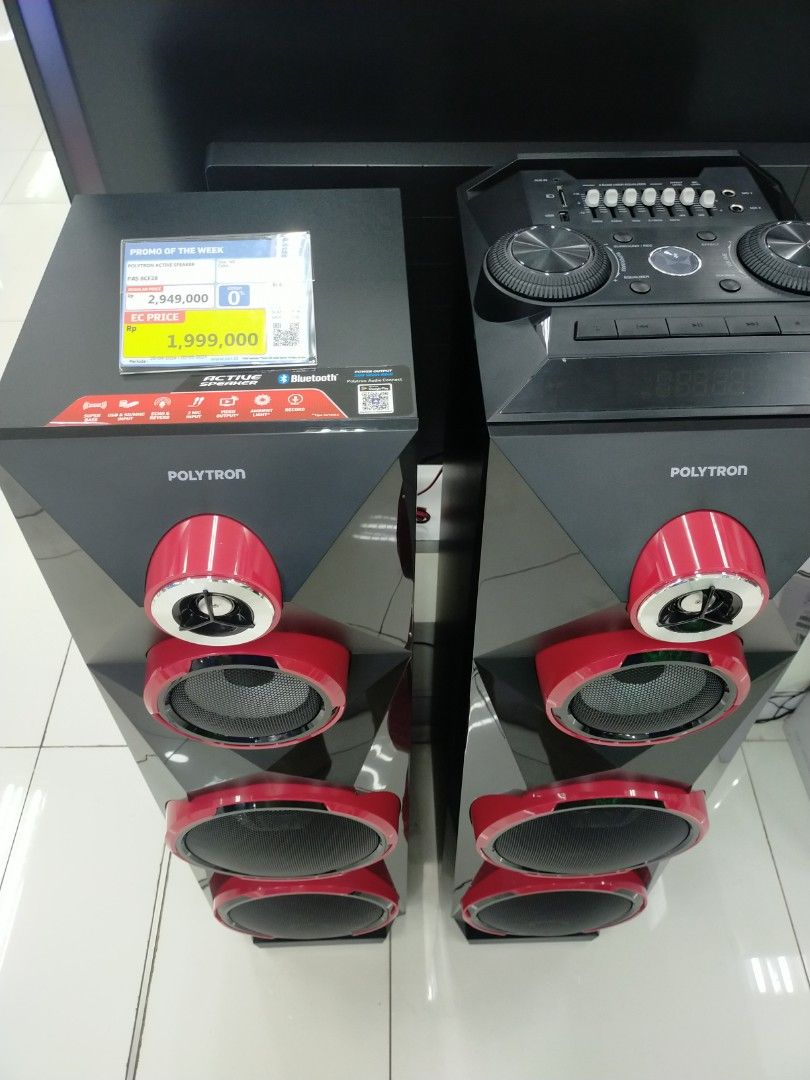 Speaker Aktif polytron, Elektronik, Audio di Carousell