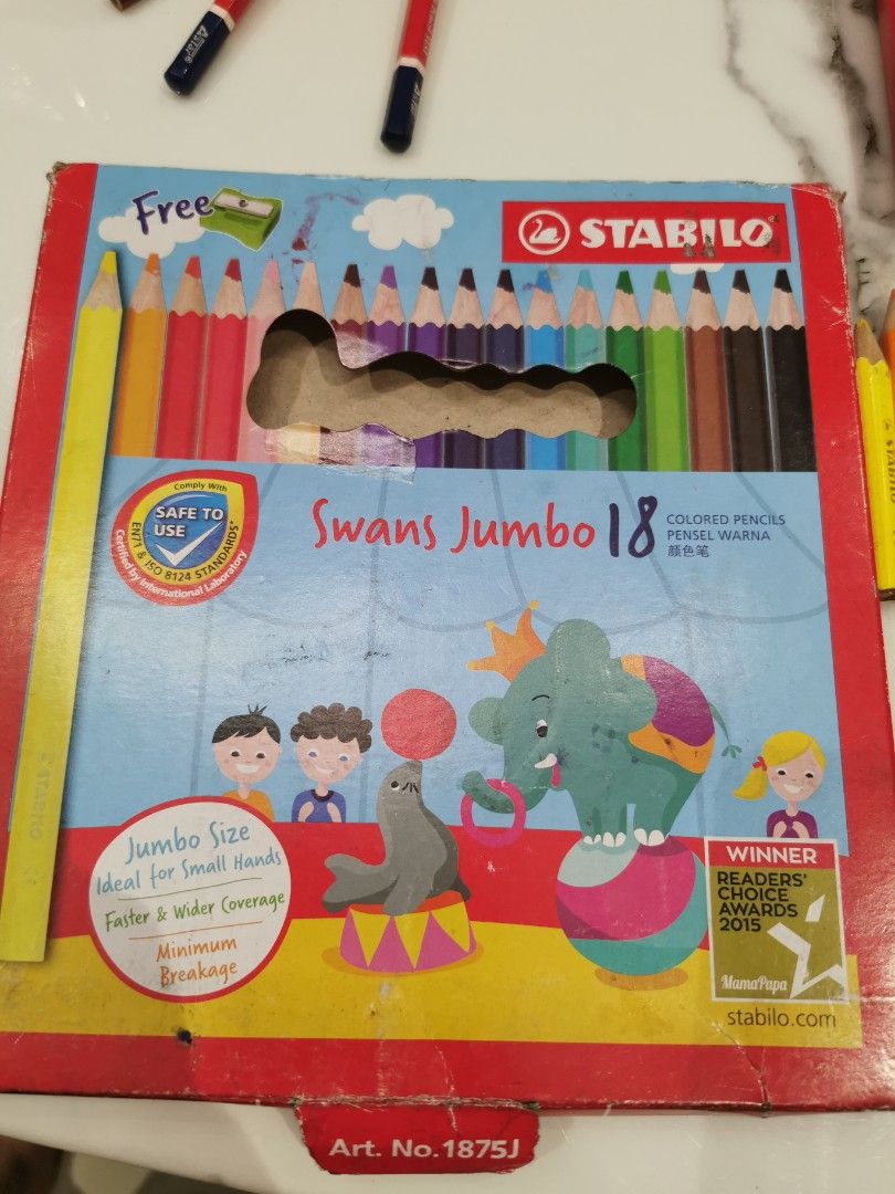 Stabilo jumbo colour pencil, Hobbies & Toys, Stationery & Craft, Other ...