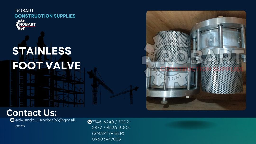 stainless foot valve 8" flanged type, Commercial & Industrial ...