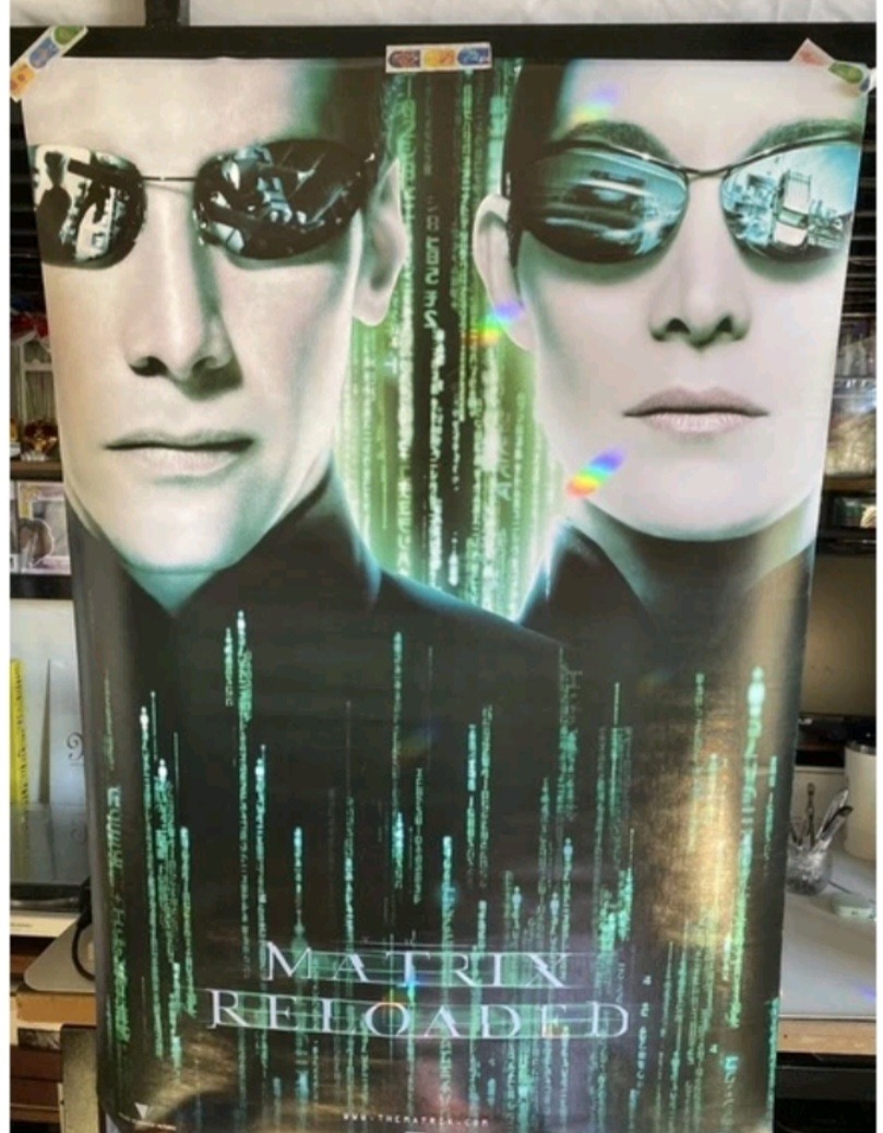 The Matrix Reloaded - Neo & Trinity Green Code, Furniture & Home Living ...