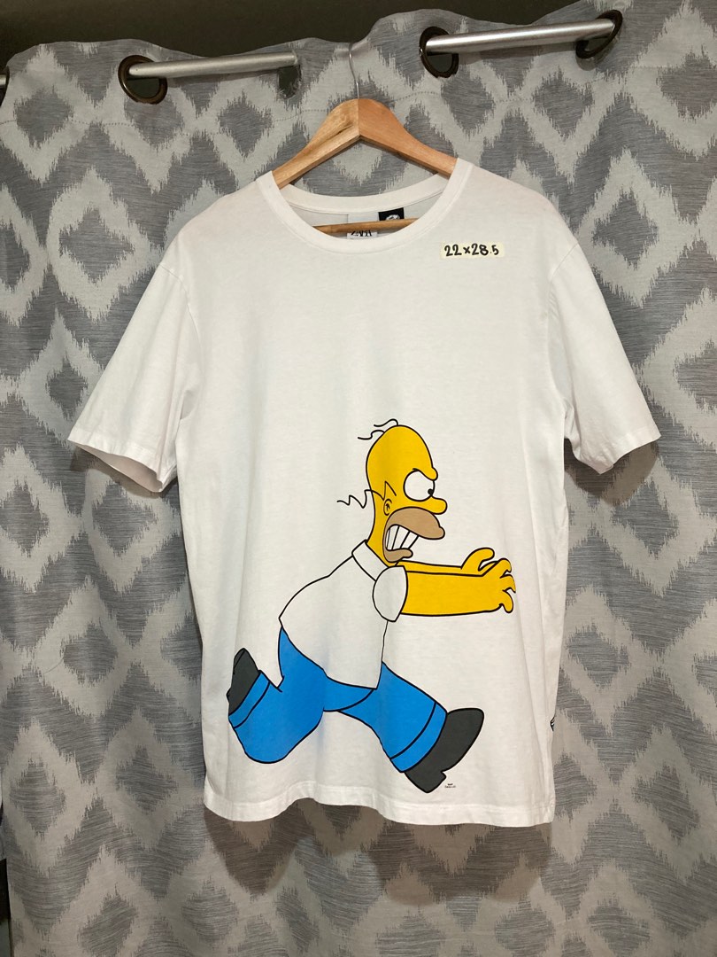 The Simpsons x Zara - Big Logo Laser Print, Men's Fashion, Tops & Sets ...