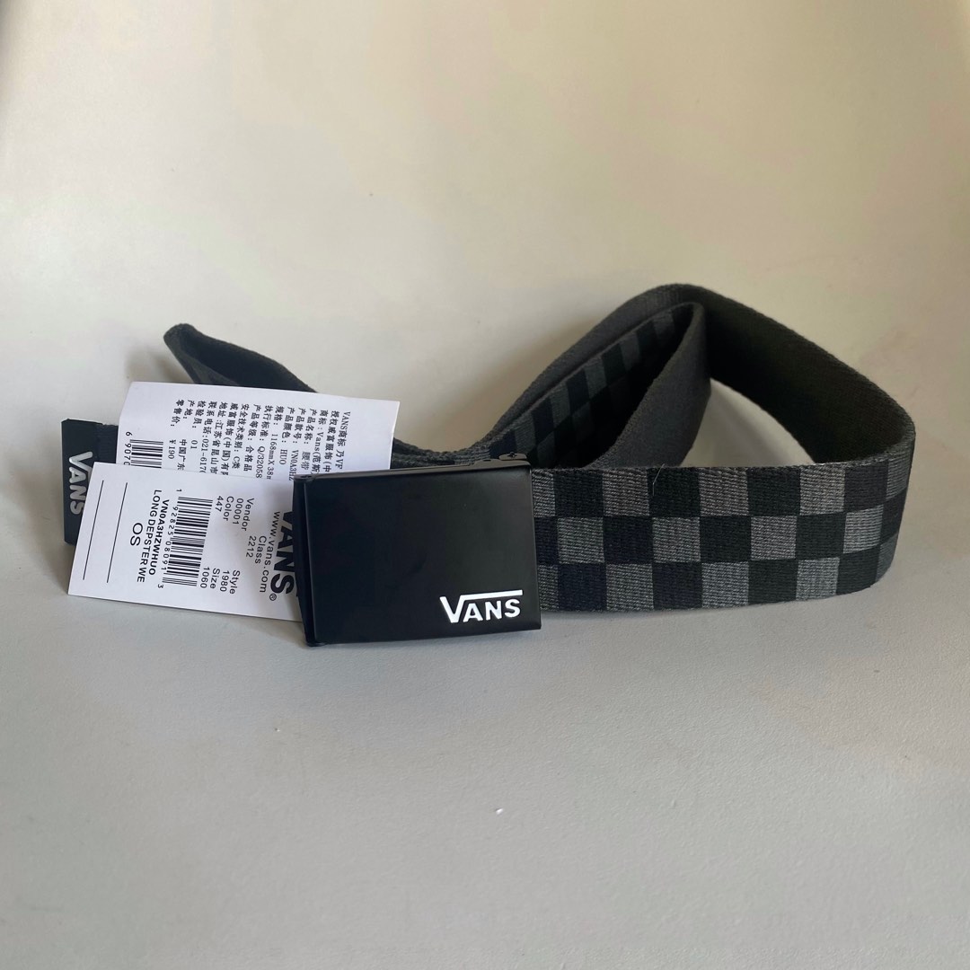Vans Belt Checkerboard pewter original nt carhartt evisu selvedge ...