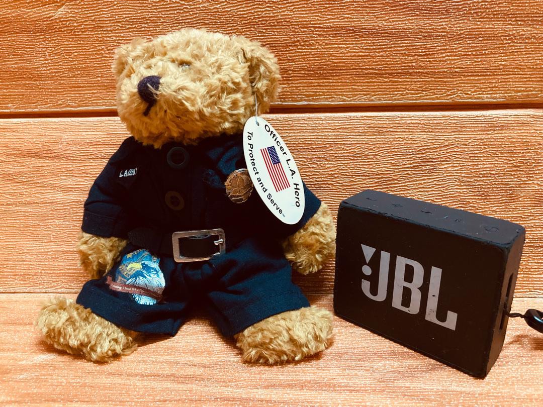 VINTAGE POLICE TEDDY LA POLICE SOFT TOYS COLLECTOR HOBBIES, Hobbies ...