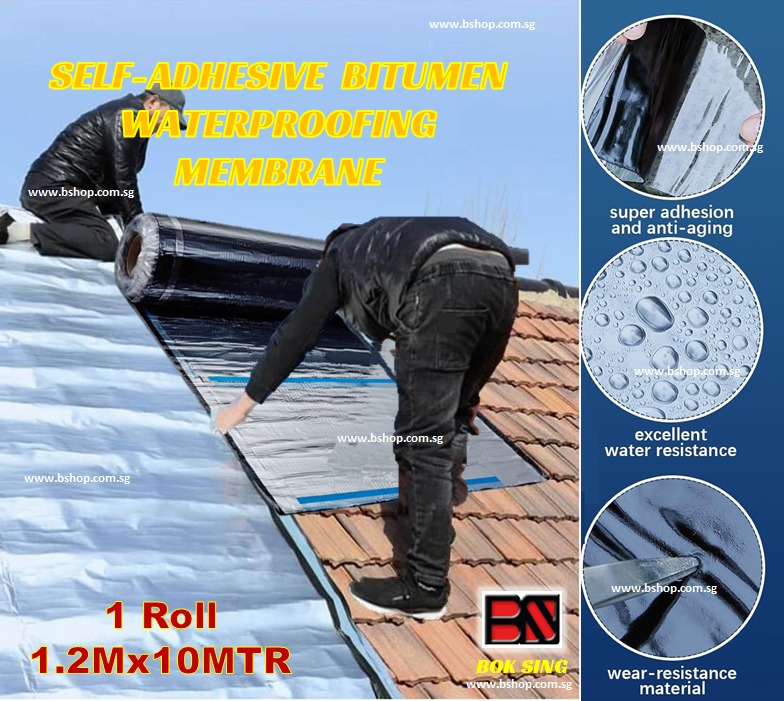 WATERPROOFING ADHESIVE BITUMEN MEMBRANE 1.2MX10MTR/ WATERPROOF BITUMEN ...