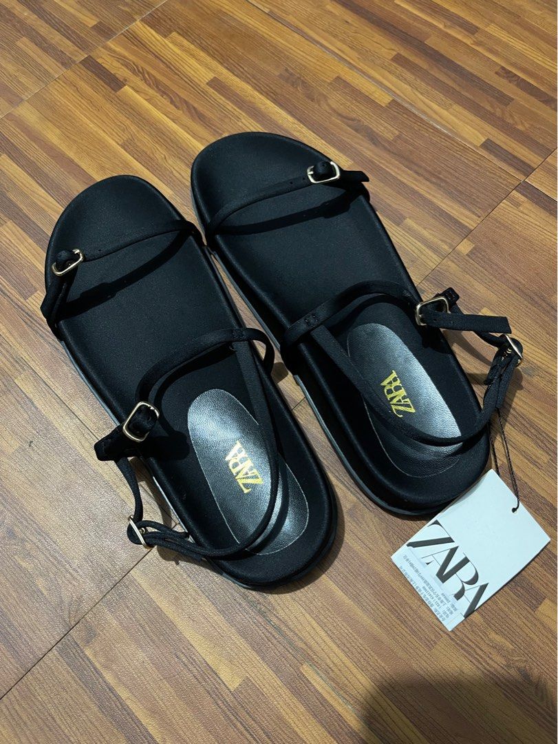 Zara Flat Sandals, Men's Fashion, Footwear, Slippers & Slides on Carousell